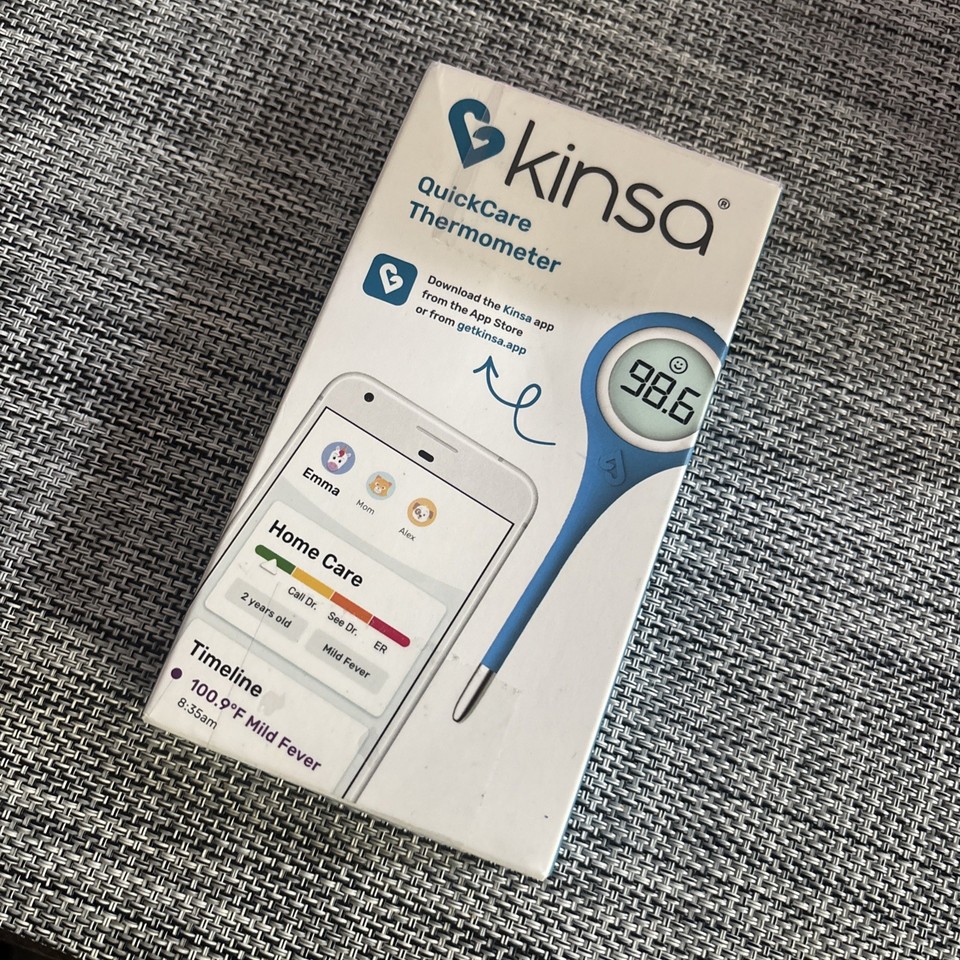 KINSA Quick Care Thermometer Smart Digital Bluetooth KSA-120 Free App ...