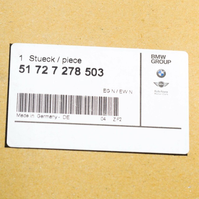 OEM BMW 5 F10 Front Door Seal Rubber Edge Protection 51727278503 ...