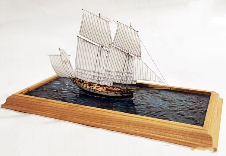 La Coureur Sailboat 1:350 127mm Resin Waterline Ship Model Ship Kit | eBay