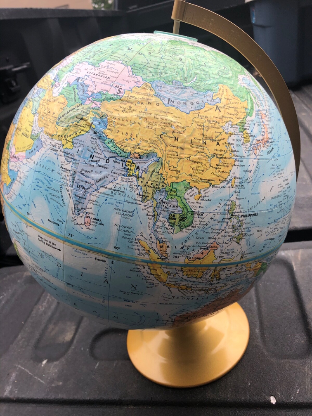 Globemaster 12 inch Diameter Globe Made in USA raised - embossed ...