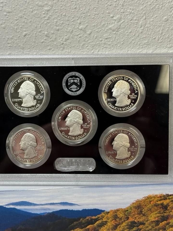 2014 U S MINT AMERICA THE BEAUTIFUL SILVER QUARTER PROOF COIN SET | eBay