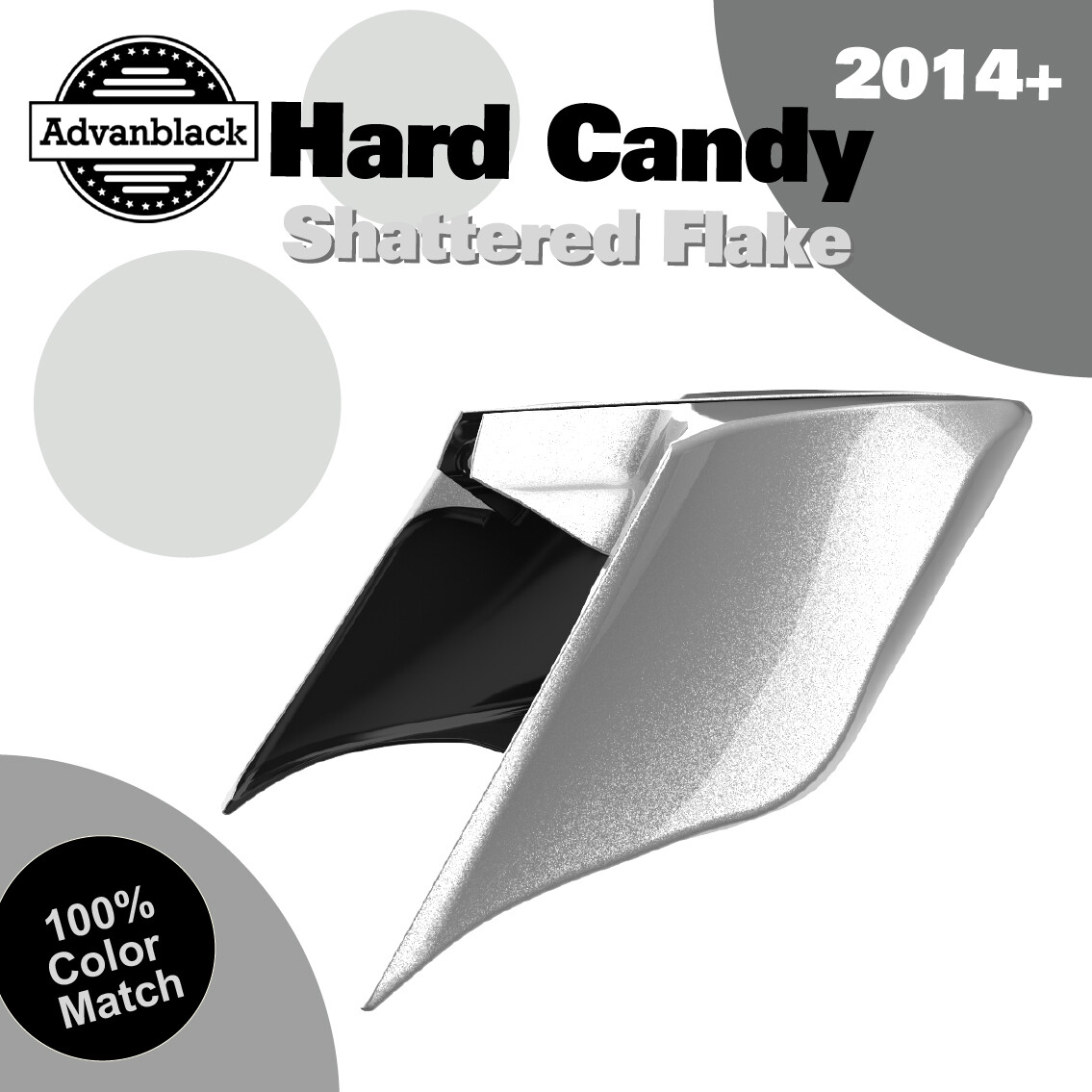 HARD CANDY SHATTERED FLAKE Stretched Extended Side Covers For 14 ...