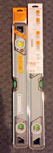 ToughBuilt 24" Aluminum Magnetic LED Lighted Vial Box Level - TB-H2-L ...