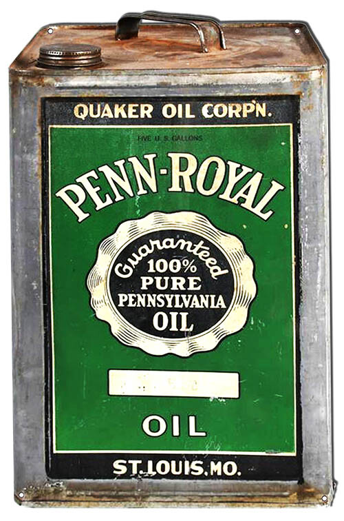 Penn-Royal Motor Oil Can Cut Out Metal Sign 11.7x17.7 | eBay