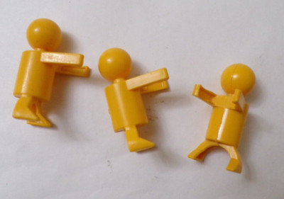 3 Vintage 1970's Yellow Plastic "Whipper Snappers" Mini Boys (010-44 ...