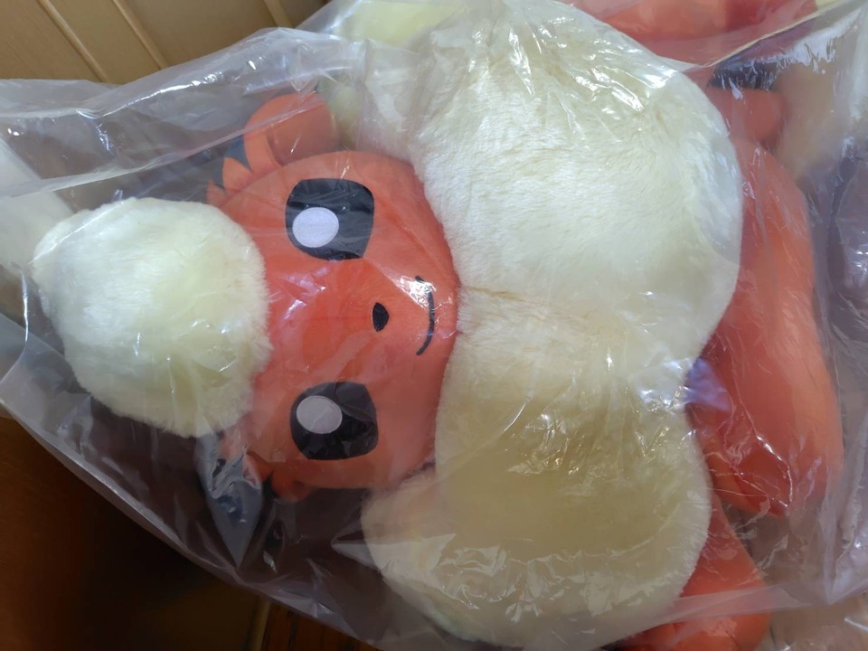 new Pokemon Center Online Life Size Flareon Booster Jumbo Plush Doll ...