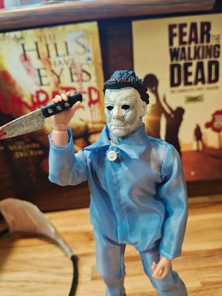 Custom Micheal Myers 8 inch action figure built on new bandless Mego ...