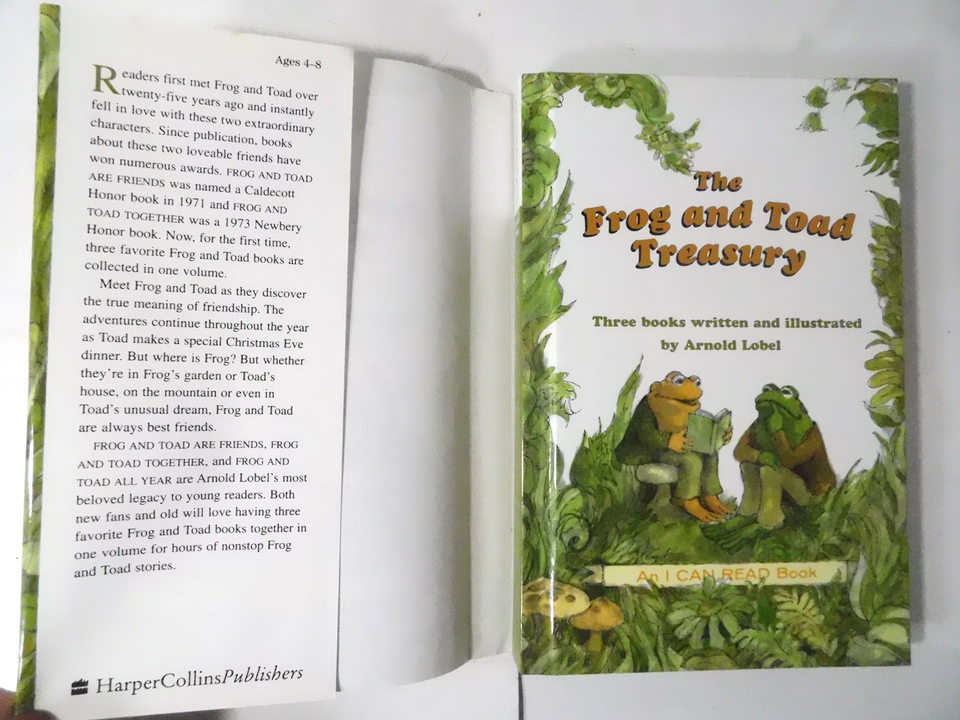 The Frog & Toad Treasury-3 Books by Arnold Lobel HC & DJ- I Can Read ...