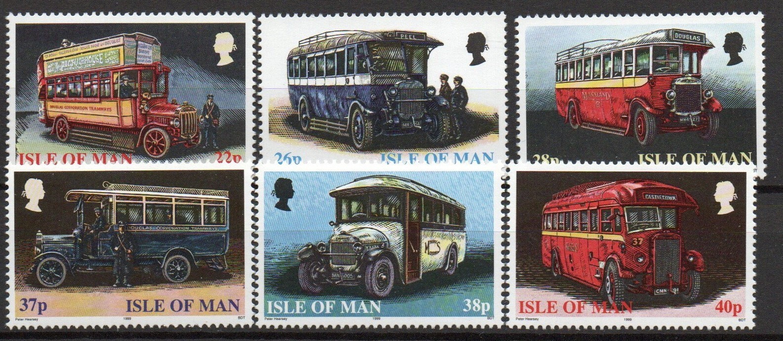 Isle of Man 1999 SG845 - SG850 MANX BUSES Mint never hinged | eBay UK