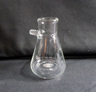 VWR Glass 100mL Filtering Flask, Heavy Wall, Side Tubulation, 89000-380 ...
