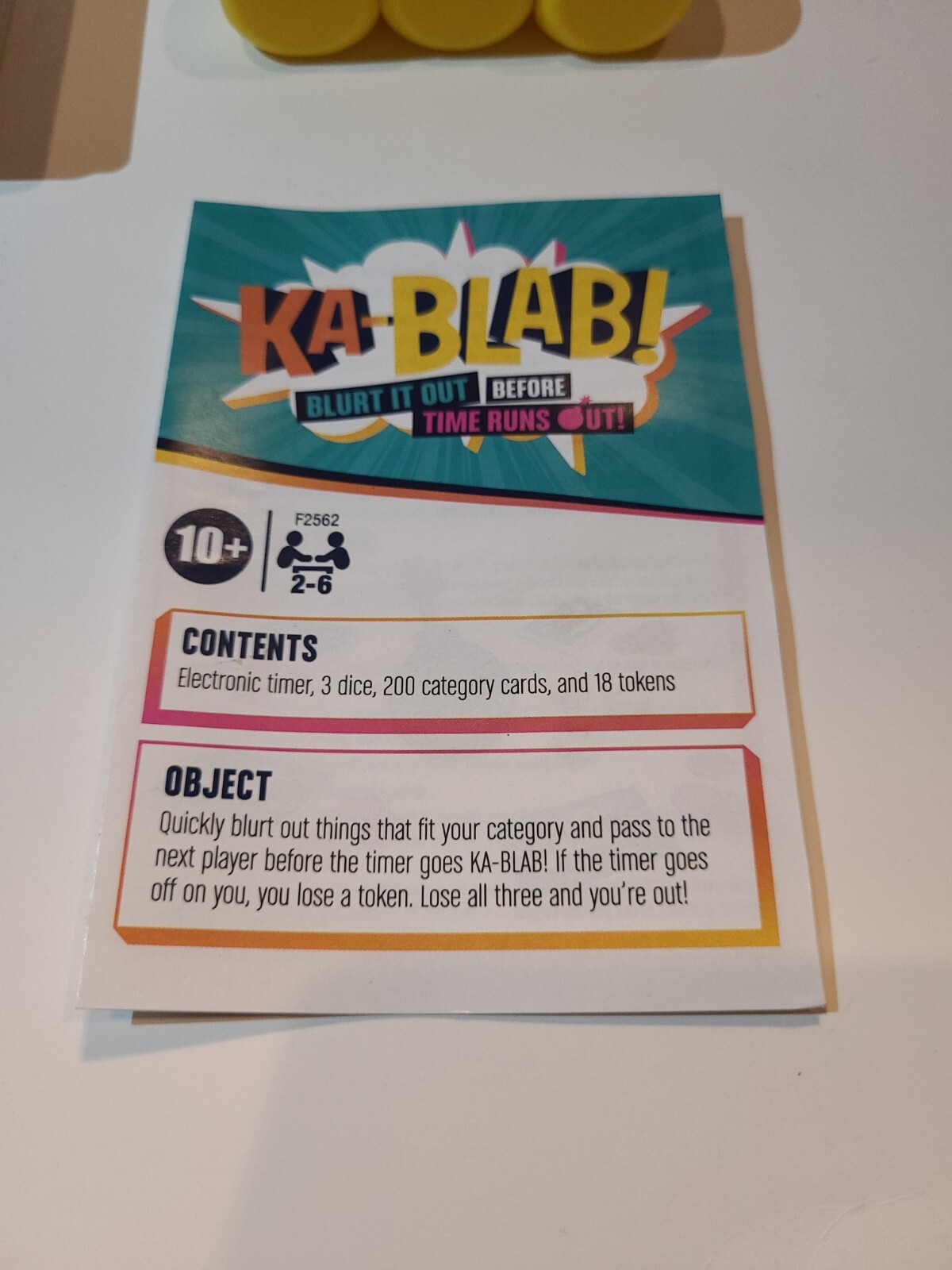 Ka-Blab! Game for Families, Teens, and Kids Ages 10 and Up, Family ...