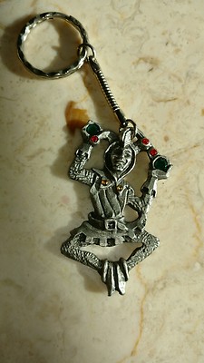 Medieval Jester Pewter KEYCHAIN Key Ring | eBay