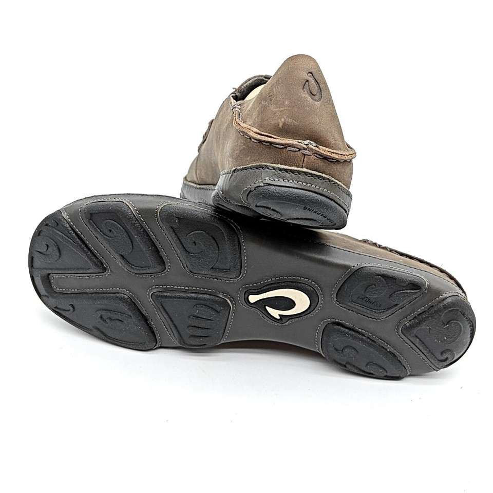 OluKai Moloa Aho Clay/husk Brown Tan Nubuck Leather Shoes 10 Loafer ...