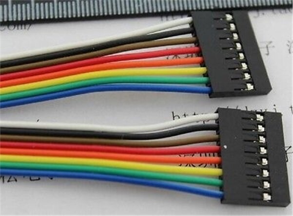 5Pcs 2.54MM 20Cm Dupont Wire Cable 8P-8P Connector Female To Female New ...