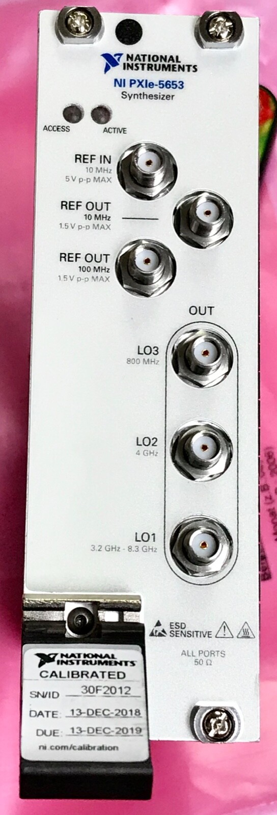 NI National Instruments NI PXLE 5653 Synthesizer 199861F OIL PXLE-5653 ...