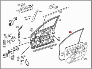 Genuine Weatherstrip MERCEDES BBDC S211 W211 Sedan 2117200178 | eBay