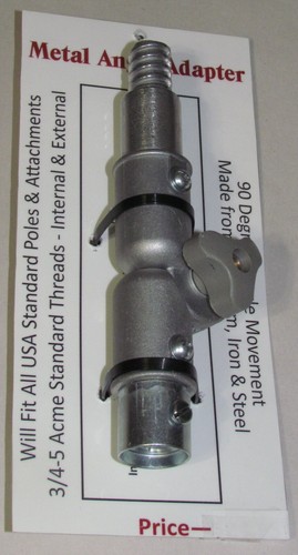 1 pc - Extension Pole Adapter - Fits All Standard Threaded Poles. All ...