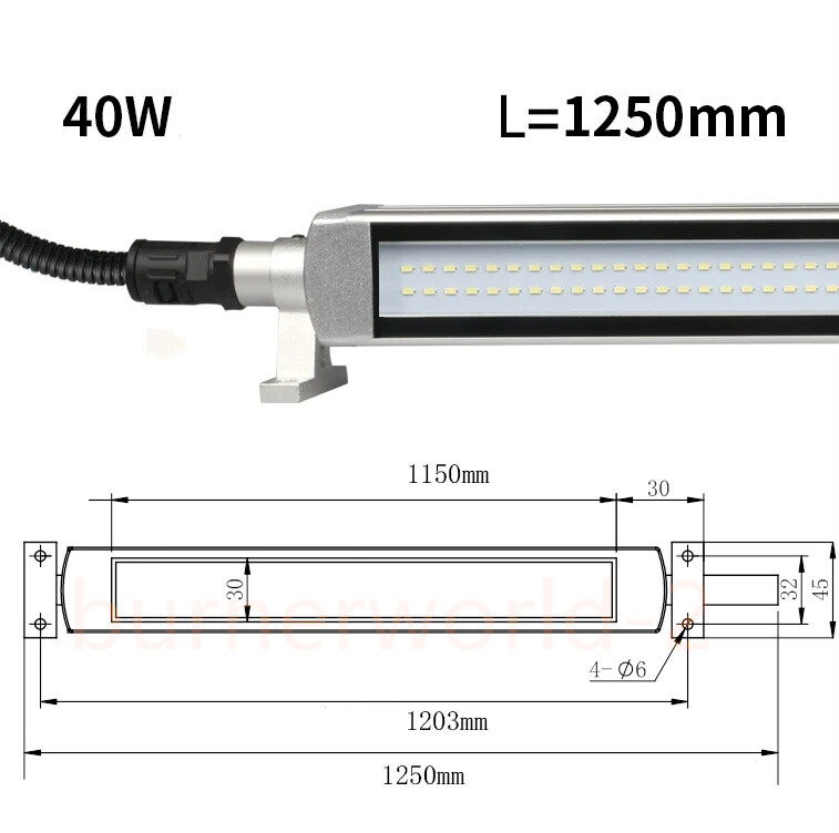 6~40W LED Milling CNC Machine Tool Light Workshop Working Lamp lathe ...
