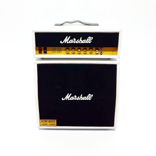 Miniature Amp Stack 1/6 Scale White Marshall Style 2-Stage Display ...