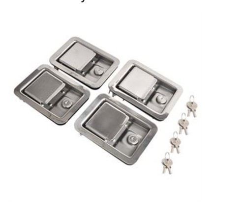 4 - Stainless Steel Door Lock Handle Latch Large 5.5 Inches Paddle Key ...