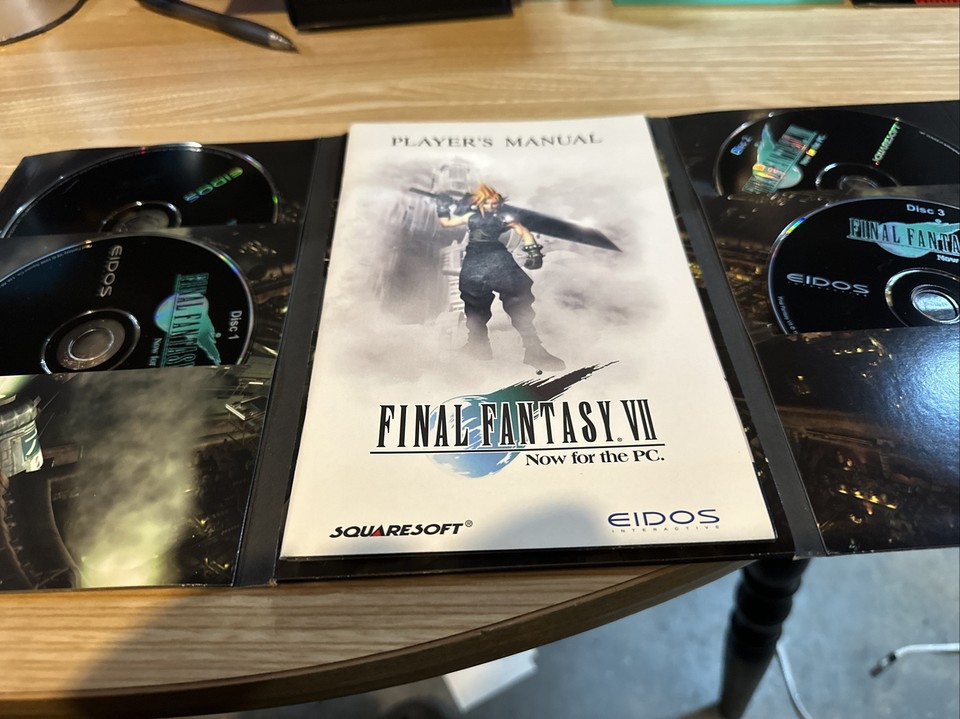 Final Fantasy VII PC Game With Manual And Strategy Guide And Keypad ...