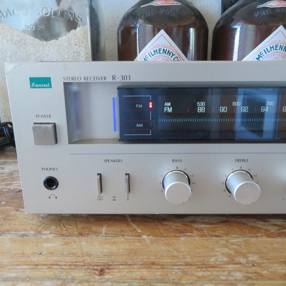 Sansui R-303 Stereo AM/FM Receiver Sounds Great! | eBay