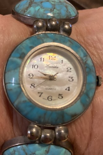 Lucida Women's Gold Toned Round Face Purple Buckle Band Wristwatch | eBay