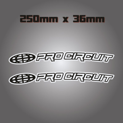 Pro Circuit Front Fender Mudguard Sticker Decal Curved | eBay UK