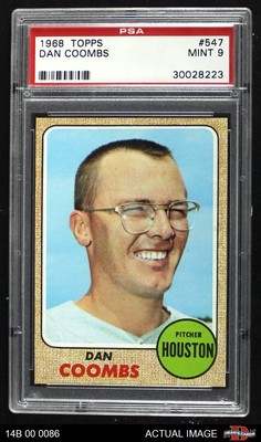 1968 Topps #547 Dan Coombs Astros PSA 9 - MINT | eBay