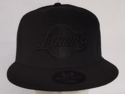 NBA LA Lakers Ultra Game Men’s 3D Embroidered Logo Black Snapback Cap ...