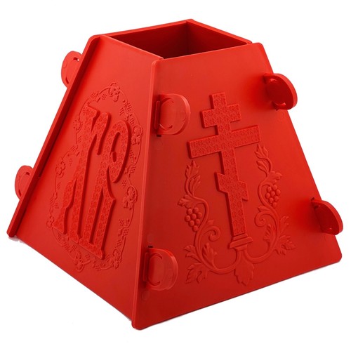 Pascha Cheese Mold Red XB Three Bar Cross Easter Paskha | eBay