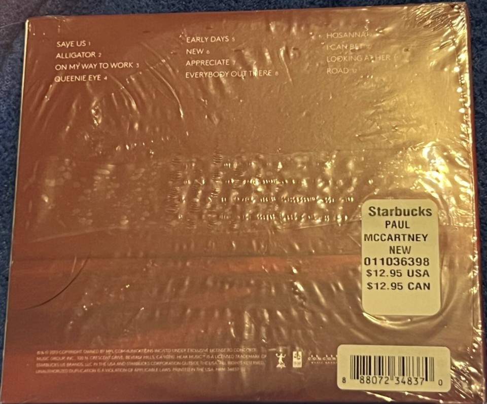 👽 Paul McCartney - “New” [Starbucks] CD 👽 888072348370 | eBay