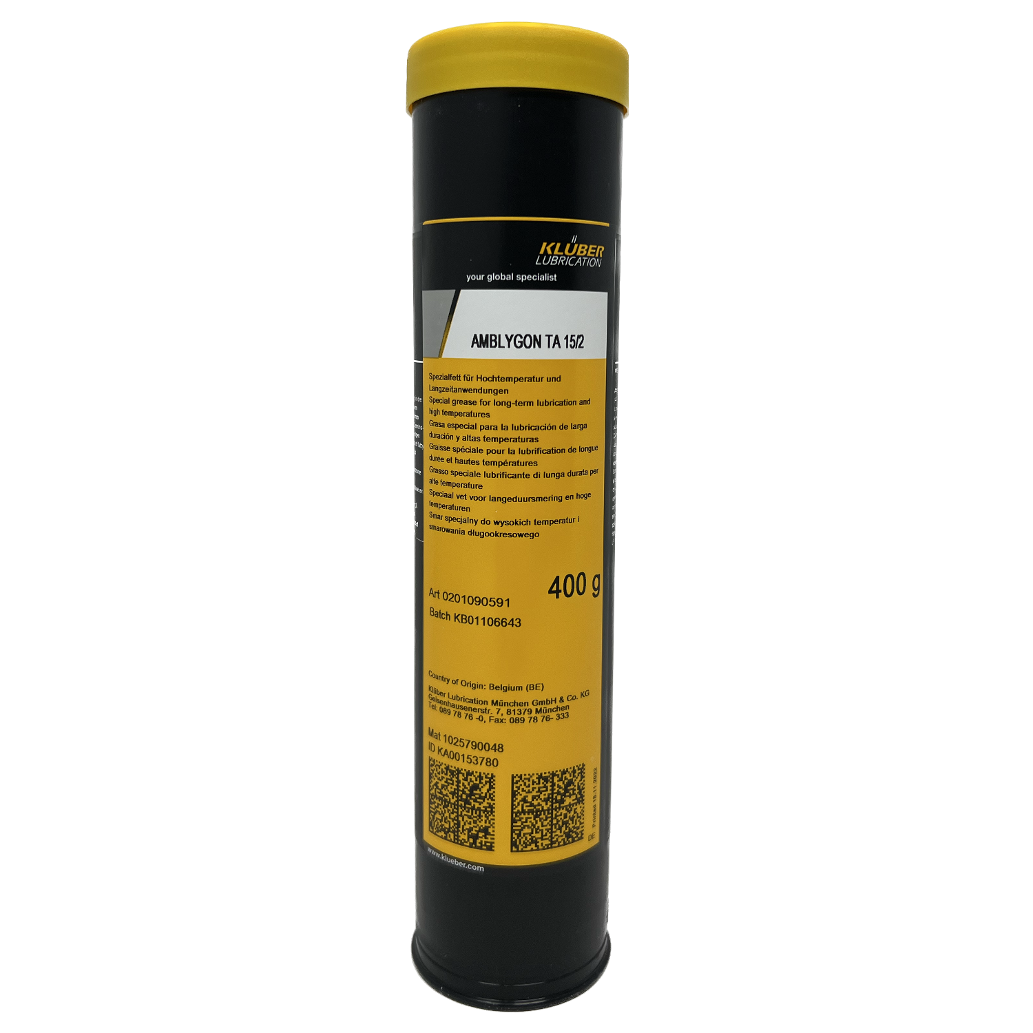 Kluber AMBLYGON TA 15/2 Special grease for long term lubrication, 400g ...