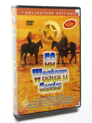 50 Western Classics Movies Complete NEW DVD Box Set John Wayne Roy ...