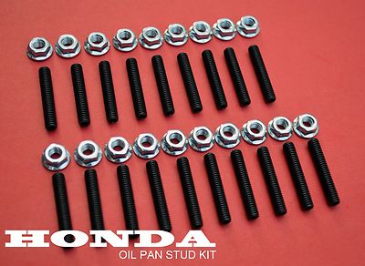 19 NEW HONDA CIVIC OIL PAN BOLT STUD KIT D15 / B16 / TYPE R / VTEC D H ...