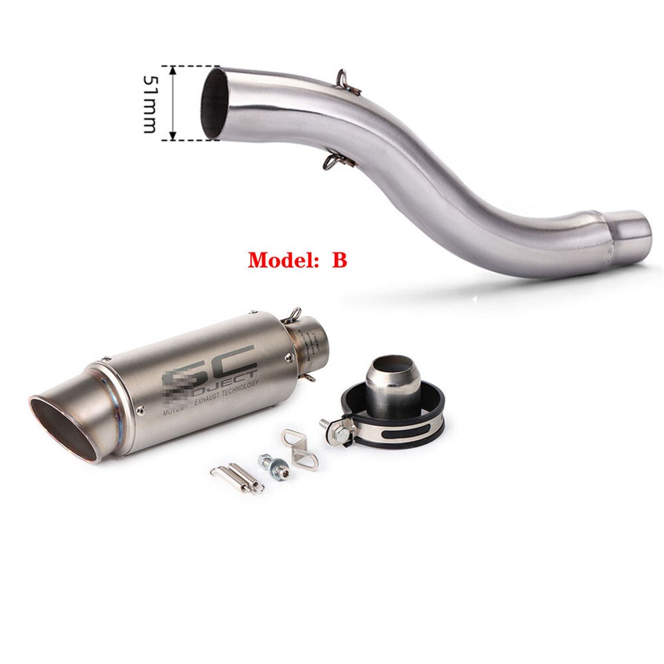 Slip Muffler Tips Header Pipe Exhaust System For Triumph Daytona 675R ...