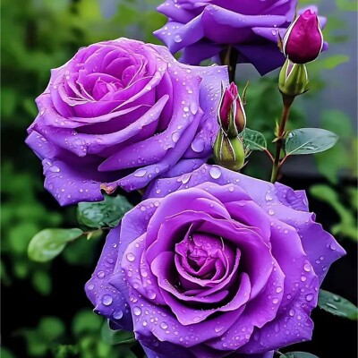 20pcs Rare Purple Rose Seeds - Ideal for Home Gardens, Easy Germination ...