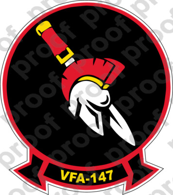 STICKER USN VFA 147 STRIKE FIGHTER SQUADRON | eBay