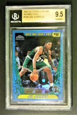 Joe Johnson 2001 Topps chrome refractor rookie Bgs 9.5 Gem Mint! | eBay