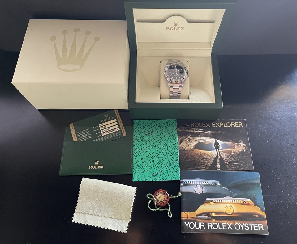 Rolex Explorer II Black 16570 Unpolished Caliber 3186 2012 Box Papers ...