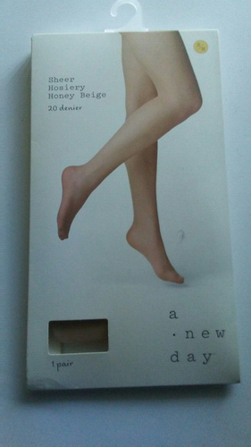 A New Day Sheer Hosiery Honey Beige 20 Denier S / M Nude Pantyhose New ...