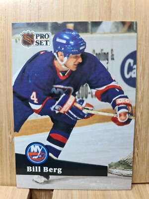 BILL BERG🏆1991 Pro Set #145 NEW YORK NHL Hockey Card🏆FREE POST | eBay ...