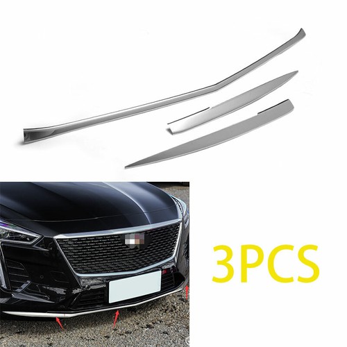 Front Bumper Bottom Protector Strip Steel Chrome Fit For Cadillac CT6 ...