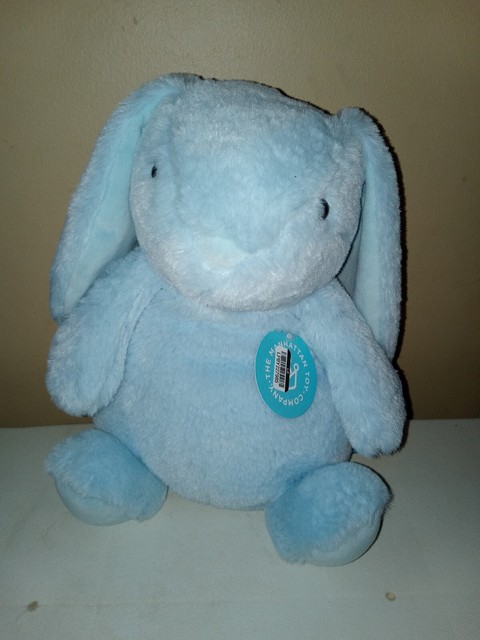 Bumpers Blue Bunny Plush 11” Seated Rabbit Manhattan Toy Company ...