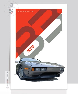 1983 Porsche 928 Poster Aluminum 36"x 24" | eBay