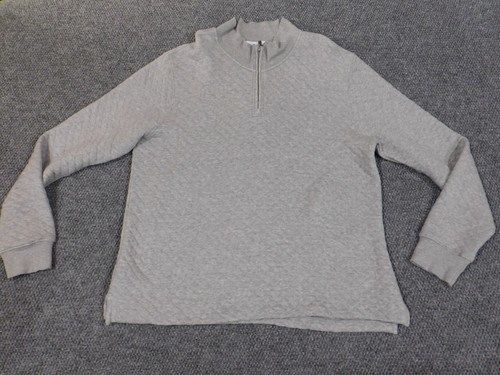 southern proper sweater xl gray mens stretch 1/4 zip pullover geometric ...