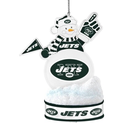NFL New York Jets LED Light-UP Snowman Ornament | eBay