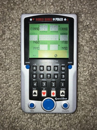 World Series of Poker Texas Hold'Em Electronic Hand Held Card Game by ...