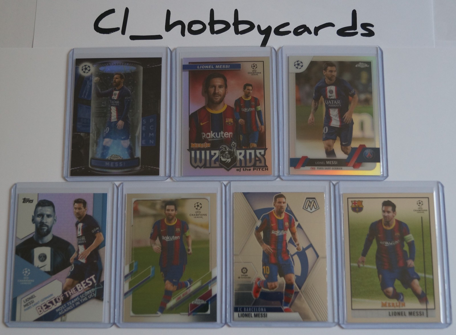 Lionel Messi - lot 7 cards, Refractor, Specimen, Best of the Best ...