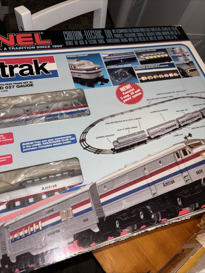 Lionel Trains Amtrak Set. O 27. Set 6-11748 Passenger Boxed | eBay